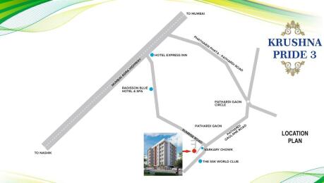Krushna Builders and Developers Krushna Pride 3 Map - Pathardi, Nasik ...
