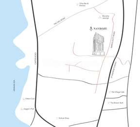 Navroze by Ashar Group Map - Pali Hill, Mumbai Location Map
