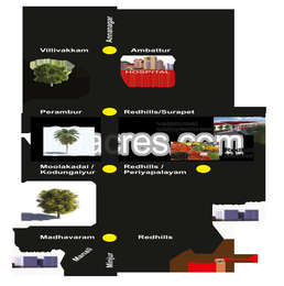 KSD Projects Ksd North View Map - Thanikachalam Nagar, Chennai North Location Map