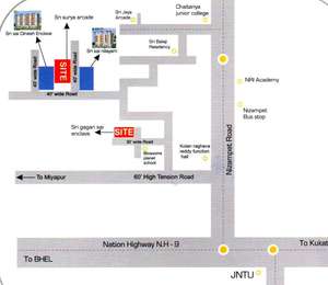 KSR Constructions Builders KSR's Sri Jaya Castle Map - Nizampet ...