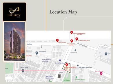 Kukreja Infrastructures Kukreja Infinity East Map - Wardhaman Nagar ...