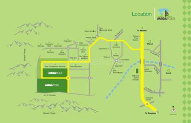 Kumar Properties Kumar Megapolis Map - Hinjewadi, Pune Location Map