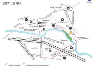 VTP Realty VTP Township Codename Pegasus Map - Kharadi, Pune Location Map