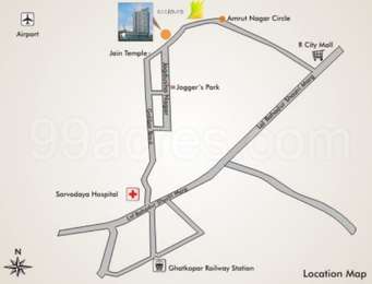 Kumar Urban Development Ltd Builders Kul Aura Map - Jagdusha Nagar ...