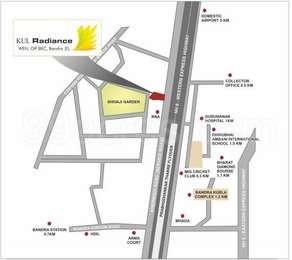 Kumar Urban Development Ltd Builders KUL Radiance Map - Bandra East ...