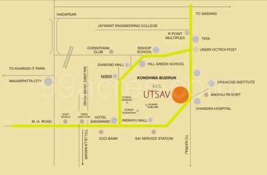 Kumar Urban Development Ltd Builders KUL Utsav Map - Kondhwa Budruk ...