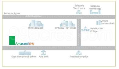 Kumari Builders Kumari Amaranthine Map - Bellandur, Bangalore East ...