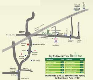 Kunal Group Builders Kunal Belleza Map - Shikshaknagar, Kothrud ...