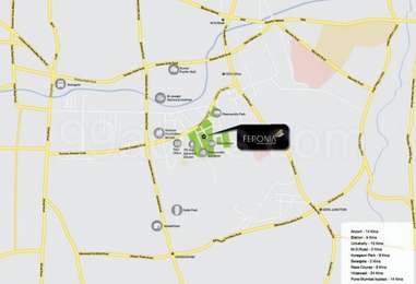 Kushal Landmarks Kushal Feronia Apartments Map - Salisbury Park ...