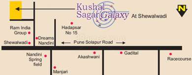 Kushal Sagar Builders Kushal Sagar Galaxy Map - Shewalewadi, Pune ...