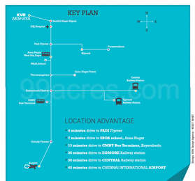 KVR Builders KVR Akshaya Map - Kolathur, Chennai Location Map
