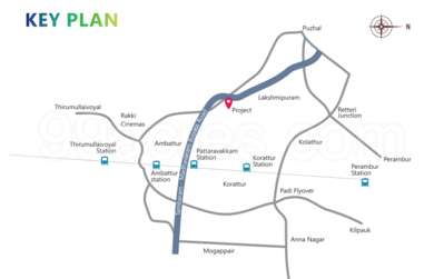 KVR Builders Sree Kamalam Map - Ambattur, Chennai Location Map