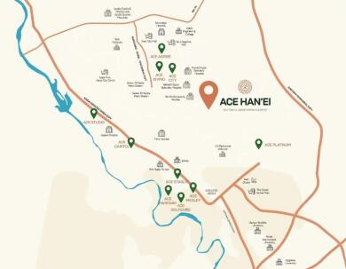 ACE Group Ace Hanei Map - Sector-12, Greater Noida West Location Map