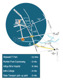 Roshan Builders and Labh Promoters 33 Milestone Map - Wakad, Pune ...
