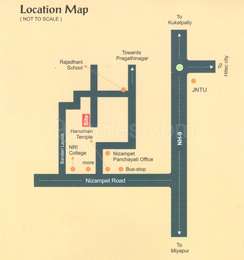 Lahari Developers Lahari Satish Paradise Map - Nizampet, Hyderabad ...