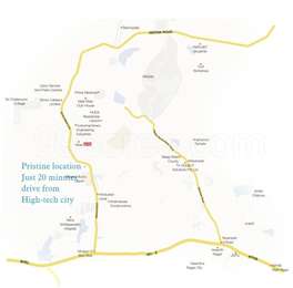 Landmark Builders Landmark Pristine Map - Nizampet, Hyderabad Location Map