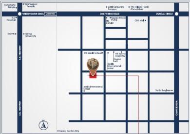 Landmark Developers Ahmedabad Shikhar Landmark Map - Tragad, Ahmedabad ...
