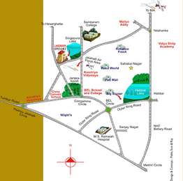 Landmark Dreamz Builders Landmark Dreamz Map - Jalahalli, BEL Road ...