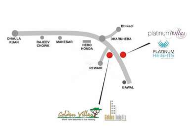 Landmark Group Builders Landmark Golden Villas Map - NH 8, Dharuhera ...