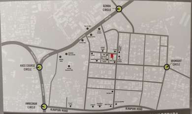 Landmark Infra Landmark Palash Residency Map - Alkapuri, Vadodara ...