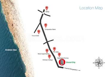 Landmark Infratech Landmark Grand City Map - Pandeshwar, Mangalore ...