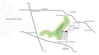 Landmark Properties Landmark Exotica Map - Pashan, Pune Location Map