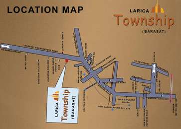 Larica Group Larica Garden Residence Map - Barasat, Kolkata North ...