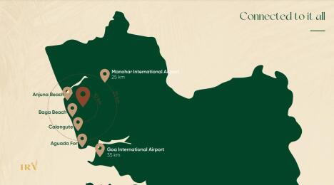 Latitude Homes and AMT Ventures Casa Tranquil Map - Parra, Goa Location Map