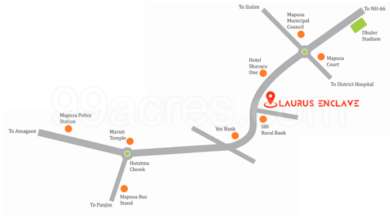 Laurus Textiles Pvt Ltd Laurus Enclave Map - Mapusa, North Goa Location Map