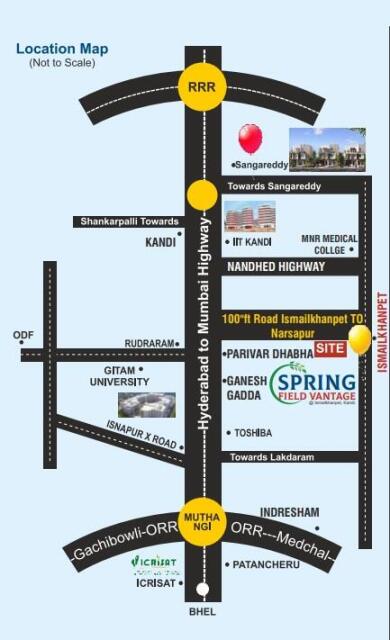 Laxmi Narasimha Ventures and Developers Spring Field Vantage Map ...
