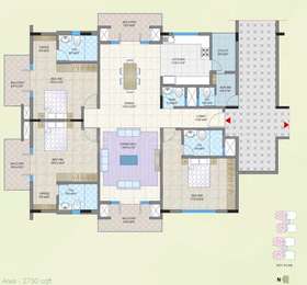 3 BHK / Bedroom Apartment / Flat for rent in Legacy Dimora Jakkur ...