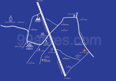 Legacy Lifespaces Legacy Crest Map - Punawale, Pune Location Map