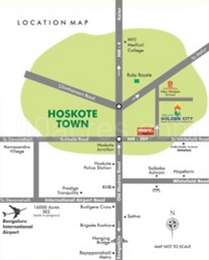 Leland Holdings Balaji Golden City Map - Hoskote, Bangalore Location Map
