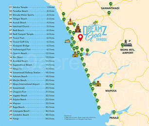 Dreamz Goa Shiroda by Levelup Constructions Map - Goa Maharashtra ...