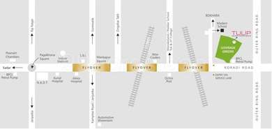 Leverage Group and Supreme Urban Realities Leverage Greens Tulip Map ...