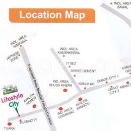 Lifestyle Supertech Lifestyle City Map - Alwar Bypass Road, Bhiwadi ...