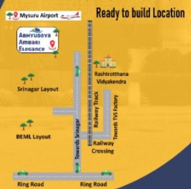 Lishitha Estates Lishitha Abhyudaya Ambari Elegance Map - Mandakalli ...