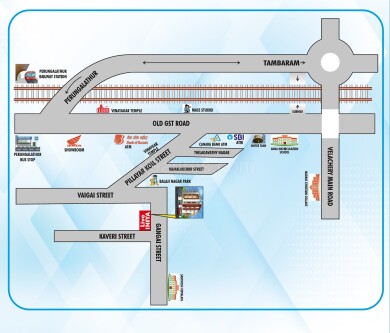 Live Builders Live Iniya Map - East Tambaram, Chennai South Location Map