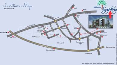 Live Spacess Symphony Map - HSR Layout, Bangalore Location Map