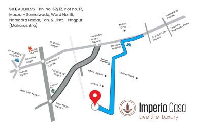 Livello Homes Livello Imperio Casa Map - Narendra Nagar, Nagpur ...