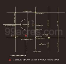 Living Stone The Royal Saket Map - C Scheme, Jaipur Location Map