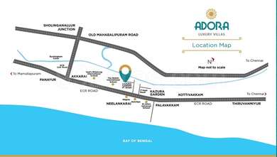 LML Homes LLP LML Adora Map - Neelankarai, Chennai Location Map