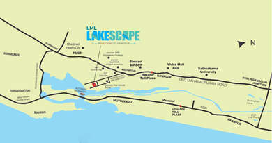 LML Homes LML Lakescape Map - Padur, Chennai Location Map
