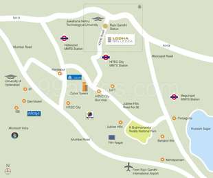Lodha Bellezza Map - 5th Phase KPHB, Hyderabad Location Map