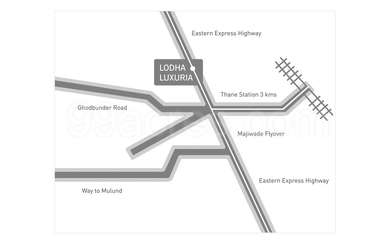 Lodha Luxuria Map - Majiwada, Thane Location Map