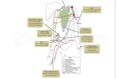 Lodha Group Lodha Codename Megastar Map - Kolshet Road, Mumbai Thane ...