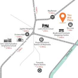 Lodha Codename Prime Square Map - Dombivli East, Mumbai Location Map