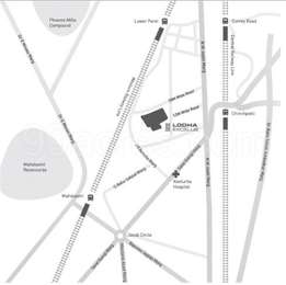 Lodha Group Lodha Excelus Map - Shastri Nagar, South Mumbai Location Map