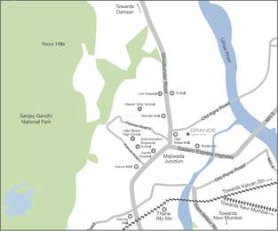 Lodha Grande Map - Majiwada, Mumbai Thane Location Map