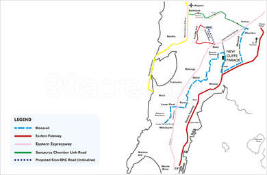 Lodha Group Lodha New Cuffe Parade Map - Wadala, Mumbai Harbour ...
